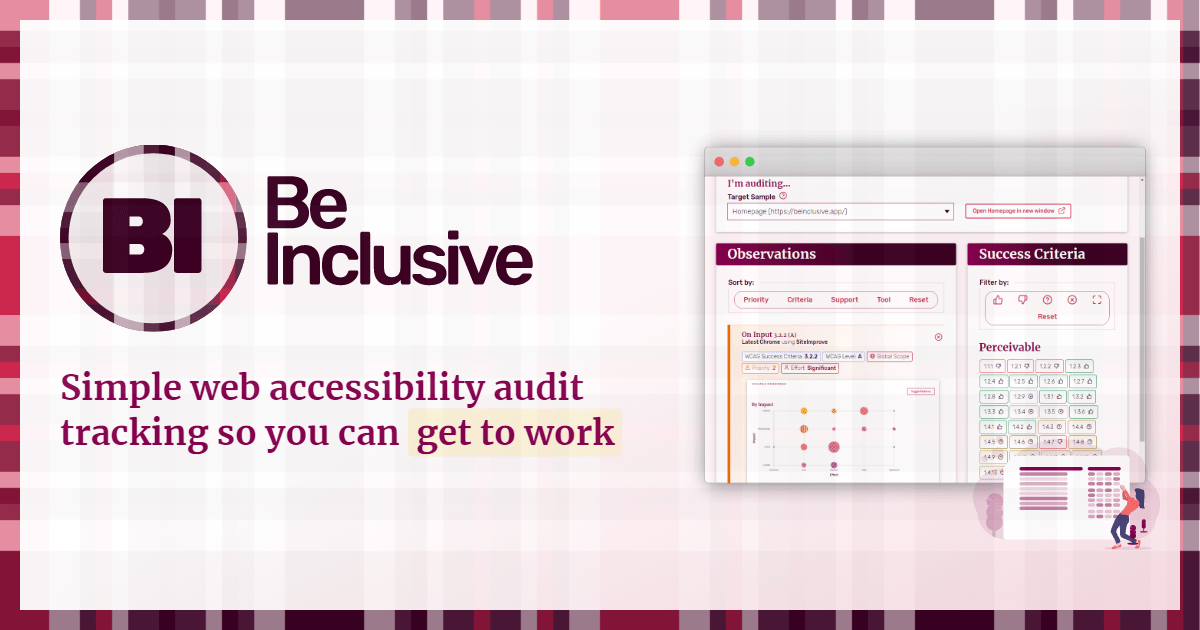 Manual accessibility audit software - Be Inclusive